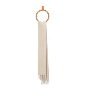 Loewe Bicolour Anagram Scarf - White
