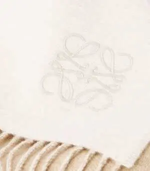 Loewe Bicolour Anagram Scarf