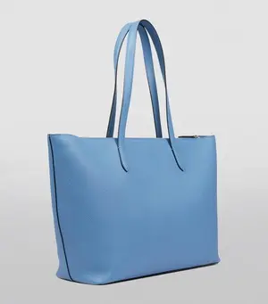Smythson Panama East West Tote Bag With Zip