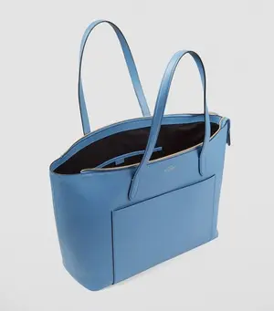 Smythson Panama East West Tote Bag With Zip