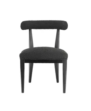 TOV FURNITURE Palla Performance Boucle Dining Chair - Black