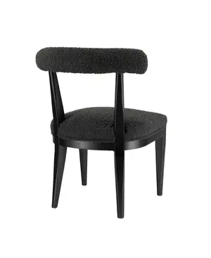 TOV FURNITURE Palla Performance Boucle Dining Chair - Black