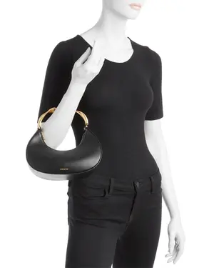 Simkhai Nixi Twist Top Handle Bag - Black