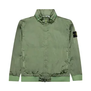 Stone Island Foldable Hooded Zip-up Jacket With Waffen Patch