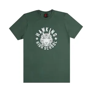 Nike X Stranger Things Hawkins High Tee 'fir/sail - Green