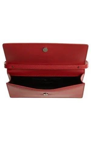 Off-White Jitney 1.0 Leather Shoulder Bag - Brick Red