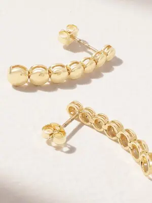 JENNIFER MEYER 18-karat Graduated Earrings
