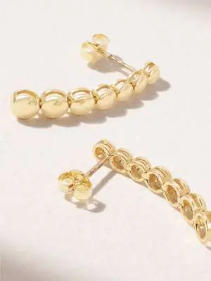 JENNIFER MEYER 18-karat Graduated Earrings