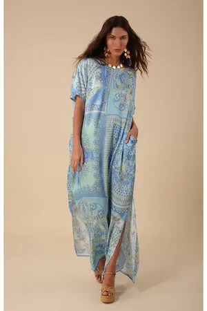 Hale Bob Oversized Caftan Blue
