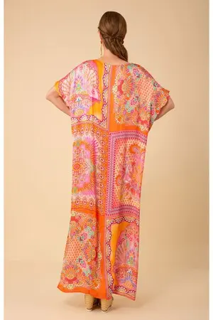 Hale Bob Oversized Caftan - Orange