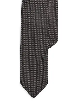 Polo Ralph Lauren Pin Dot Silk Tie Black White