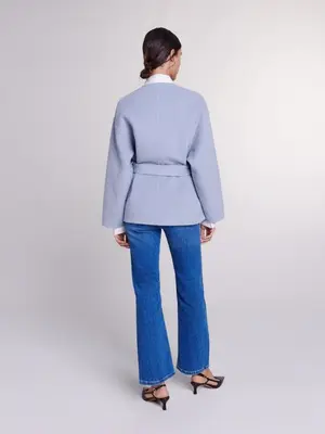 Maje Belted Short Coat