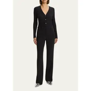 Theory Admiral Crepe Full-length Trousers - Black - 00