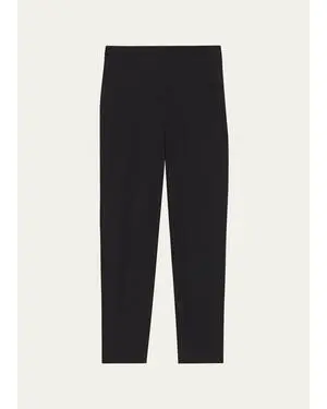 Theory Thaniel Slim Cropped Trousers - Black