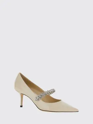 JIMMY CHOO Bing Mary Jane Crystal-embellished Patent Leather Pumps