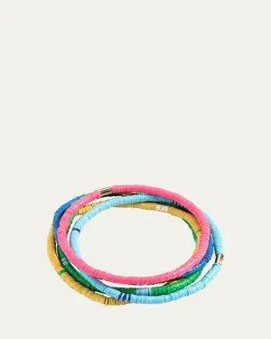 ELSIE FRIEDA Elsie Frieda Heishi Bead Bracelet Set Bright Side