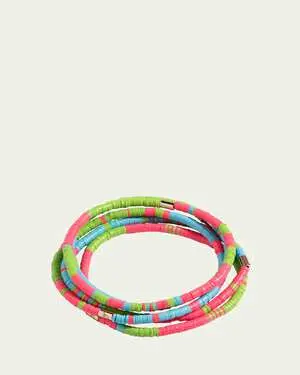 ELSIE FRIEDA Elsie Frieda Heishi Bead Bracelet Set Palm Beach