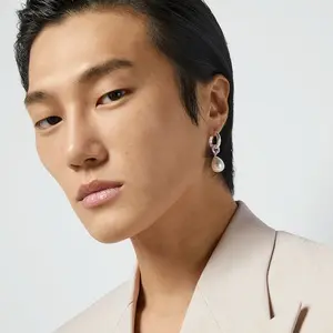 Gucci Hoop Earrings With Pearl Drops