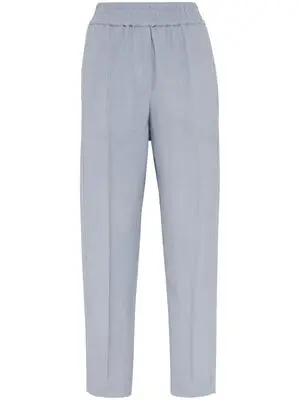 Brunello Cucinelli High-waist Straight-leg Trousers