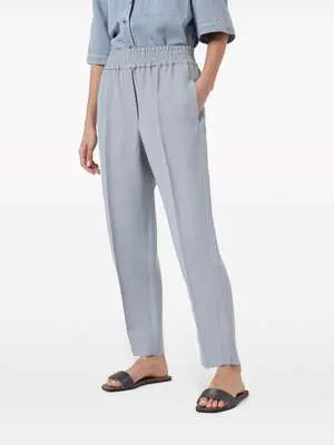 Brunello Cucinelli High-waist Straight-leg Trousers