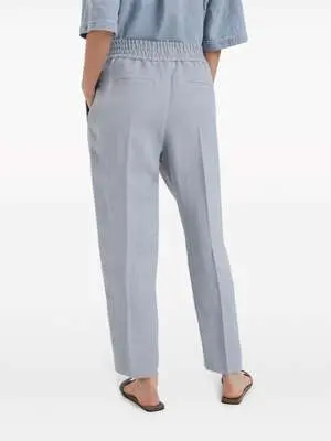 Brunello Cucinelli High-waist Straight-leg Trousers