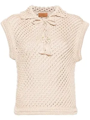 Alanui A Love Letter To India Top - Neutrals