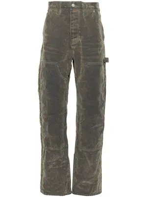 PURPLE BRAND P015 Flocked Carpenter Jeans - Green