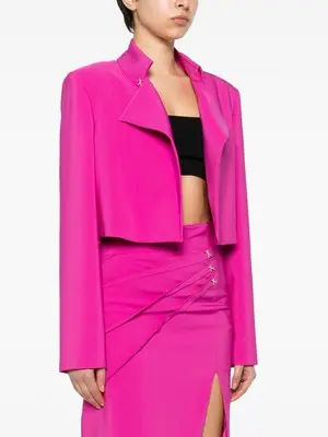 GENNY Crystal-embellished Cropped Blazer