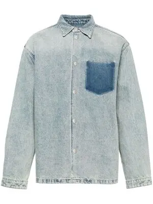 Purple Brand Logo Overshirts For Men