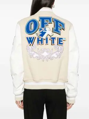 Off-White Tunderbolt Bomber Jacket - Neutrals