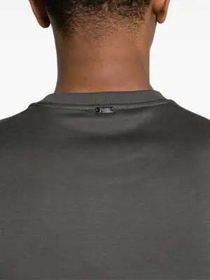 Herno Piqué-weave T-shirt - Grey
