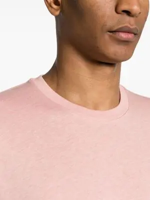 TOM FORD Logo-embroidered Mélange T-shirt - Pink