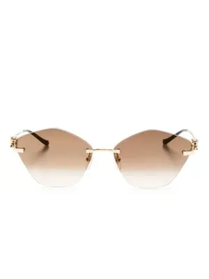 Cartier Panthère De Geometric-frame Sunglasses