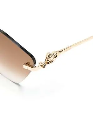 Cartier Panthère De Geometric-frame Sunglasses
