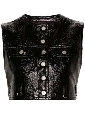 Courreges Leather Vests For Women