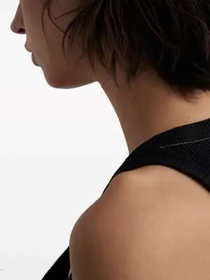 Brunello Cucinelli Ribbed Tank Top - Black