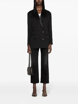 GOLDEN GOOSE Peak-lapels Double-breasted Blazer - Black