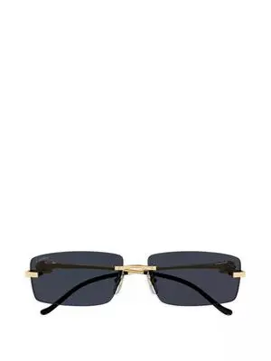 CARTIER Rectangle-shape Sunglasses - Gold