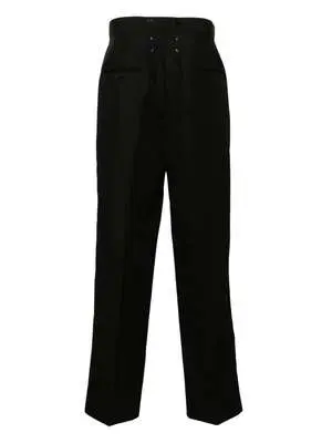 MAISON MARGIELA High-waist Wide-leg Trousers - Black