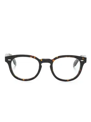 Oliver Spencer N.01 Square-frame Glasses - Brown