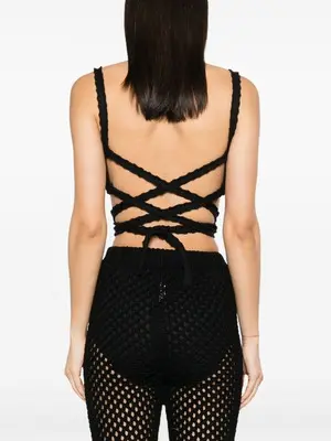 Alanui Knitted Top - Black