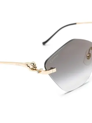 Cartier Geometric-frame Sunglasses