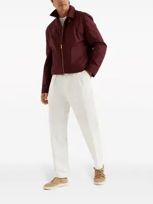 Brunello Cucinelli Mélange-effect Cotton T-shirt - White