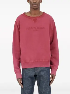 MAISON MARGIELA Reverse Cotton Sweatshirt - Red