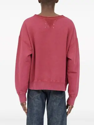 MAISON MARGIELA Reverse Cotton Sweatshirt - Red