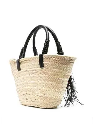 Alanui Large Icon Palm Leaf Tote Bag - Neutrals