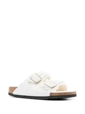 BIRKENSTOCK Arizona Shearling-lined Leather Sandals