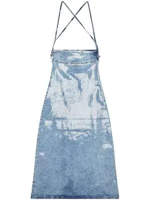 DIESEL® De-held Denim Midi Dress