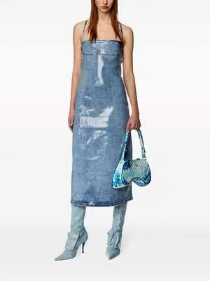 DIESEL® De-held Denim Midi Dress