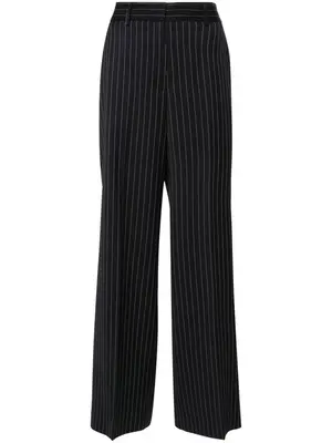 MSGM High-waisted Pinstripe Trousers